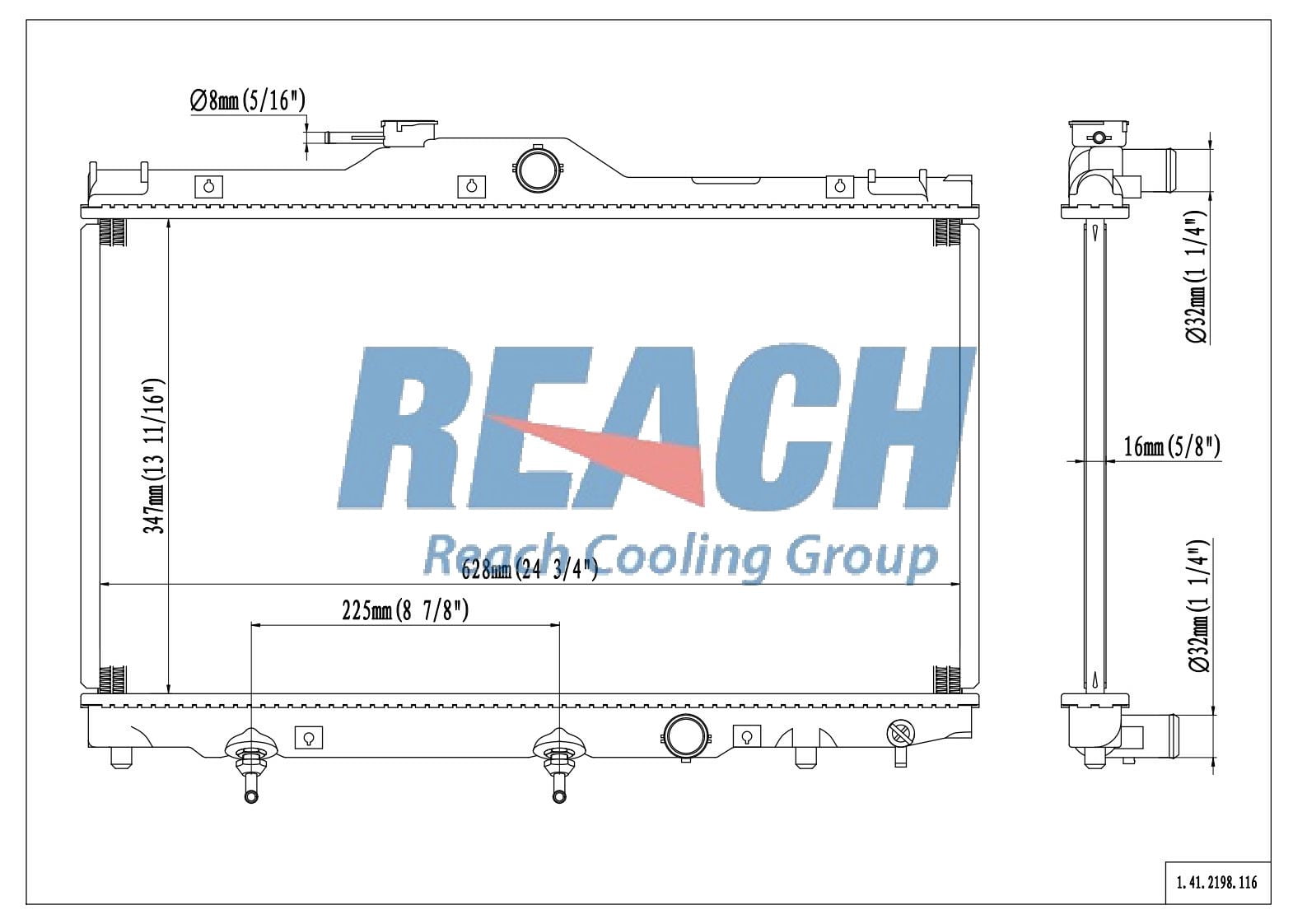 Free Shipping! Reach Radiator 41-2198 for 98-02 Toyota Corolla ...