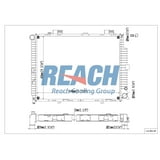 REACH 41-2213 Radiator for 99-98 Mercedes-Benz E300, Automotive Radiator Replacement Part ...