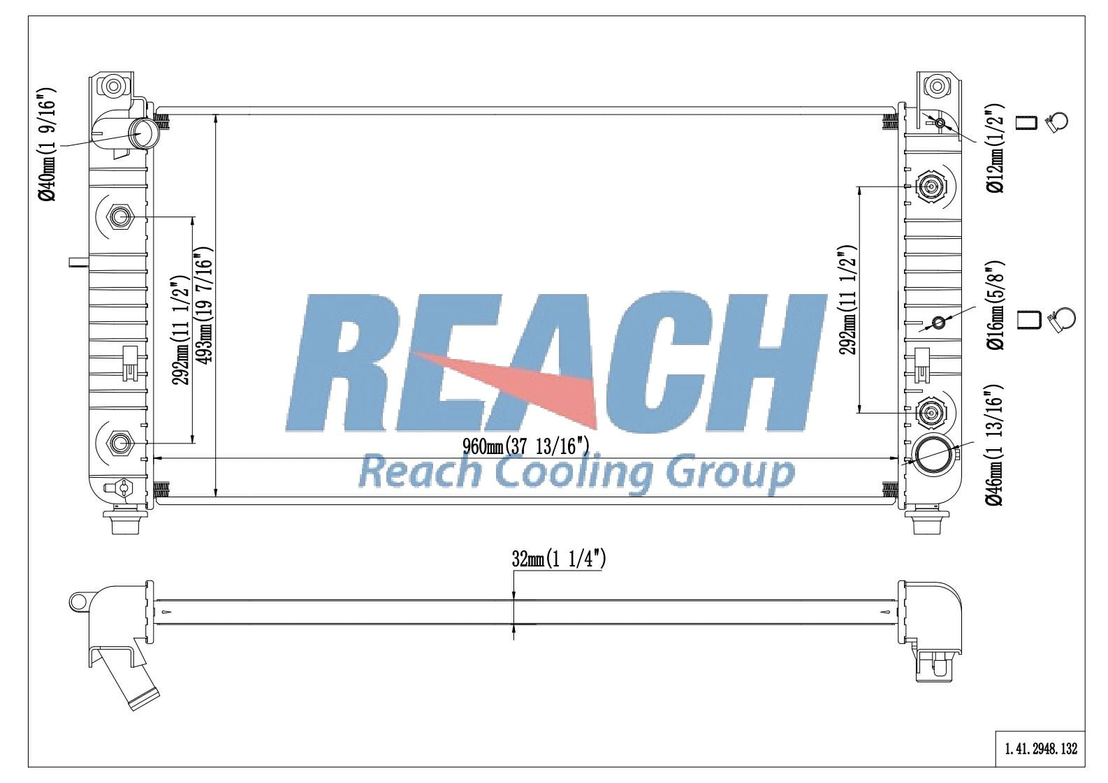 Free Shipping! Reach Radiator 41-2948 for 03-07 Chevrolet GMC Truck SUV ...