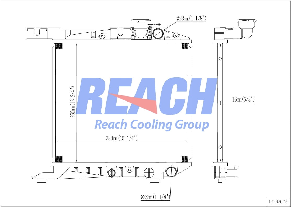 REACH 41-929 Radiator for 87-84 Honda Civic, Automotive Radiator ...