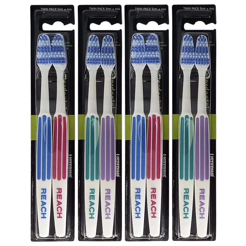 REACH Essential Care Interdental Firm Toothbrush – Duo Pack x 4, Full ...