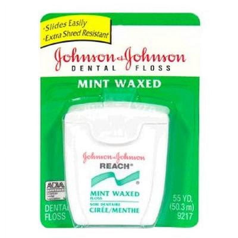 REACH Mint Flavored Waxed Dental Floss 55 Yards 50.2 m One Pack ...