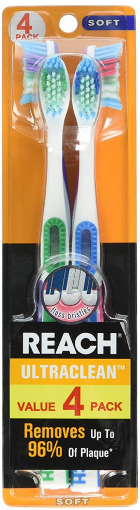 REACH Ultra Clean Soft Toothbrushes 4 ea (Pack of 6) - Walmart.com