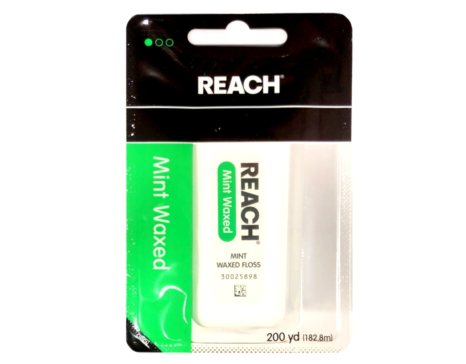 REACH Waxed Dental Floss, 200 yds, Mint, Plaque Remover, Shred ...