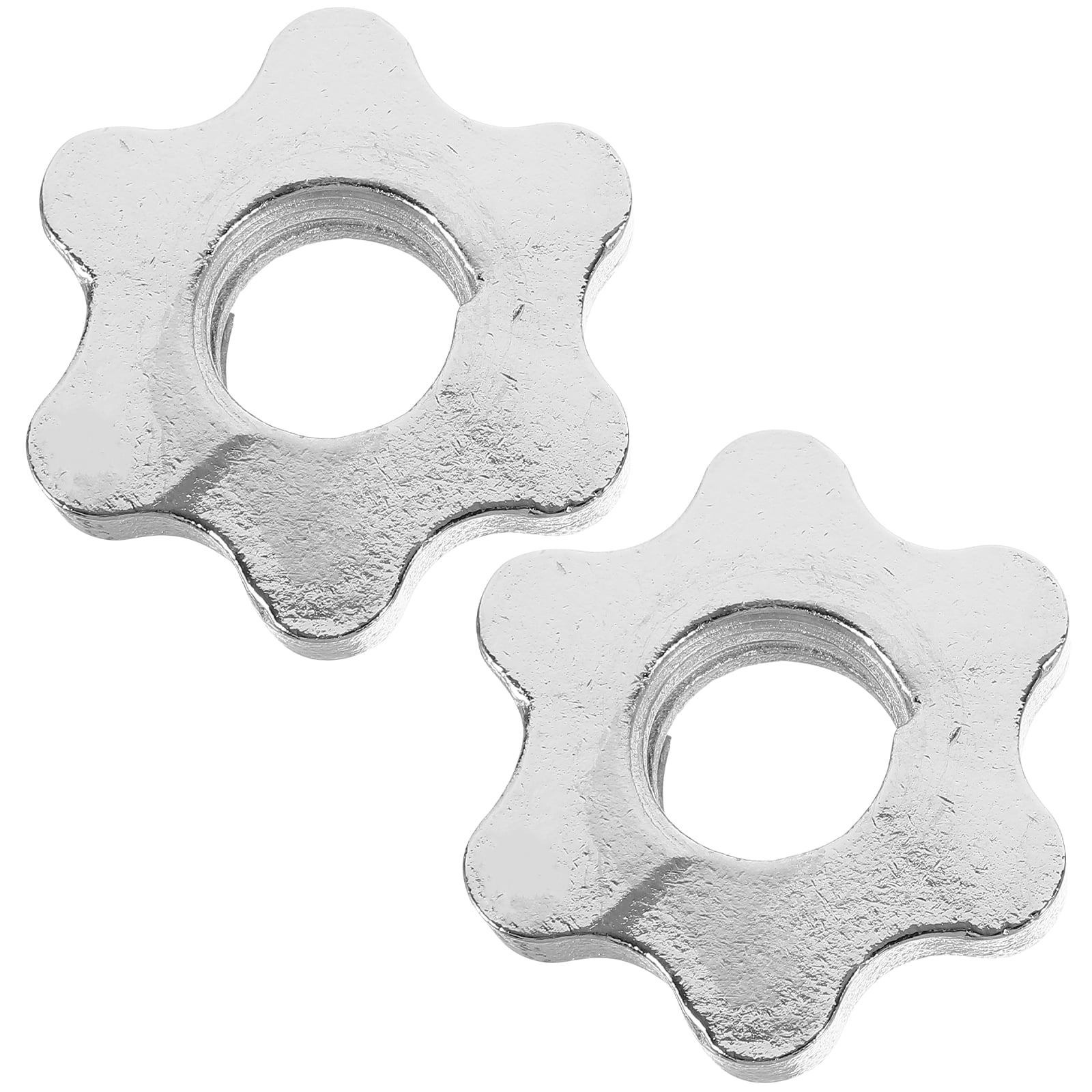 REACHISE 1 Pairs Hex Nuts Anti-slip Collar Screw for Barbell Dumbell ...