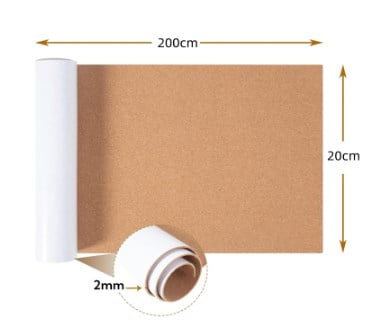 REACHISE 1 Roll Cork Roll With Adhesive Backing Corkboard Roll Cork ...