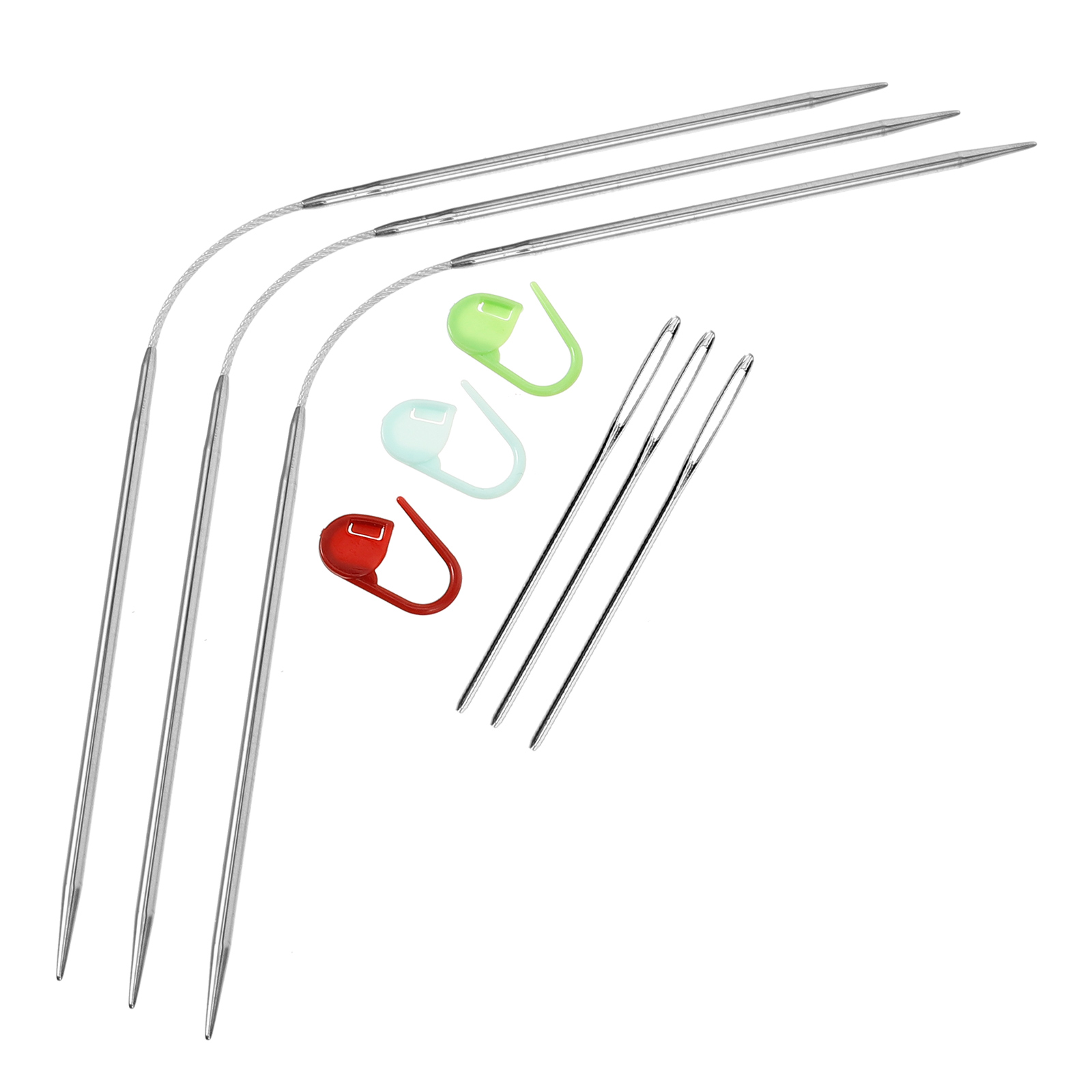 REACHISE 1 Set of Knitting Needle Circular Needles for Knitting Metal ...
