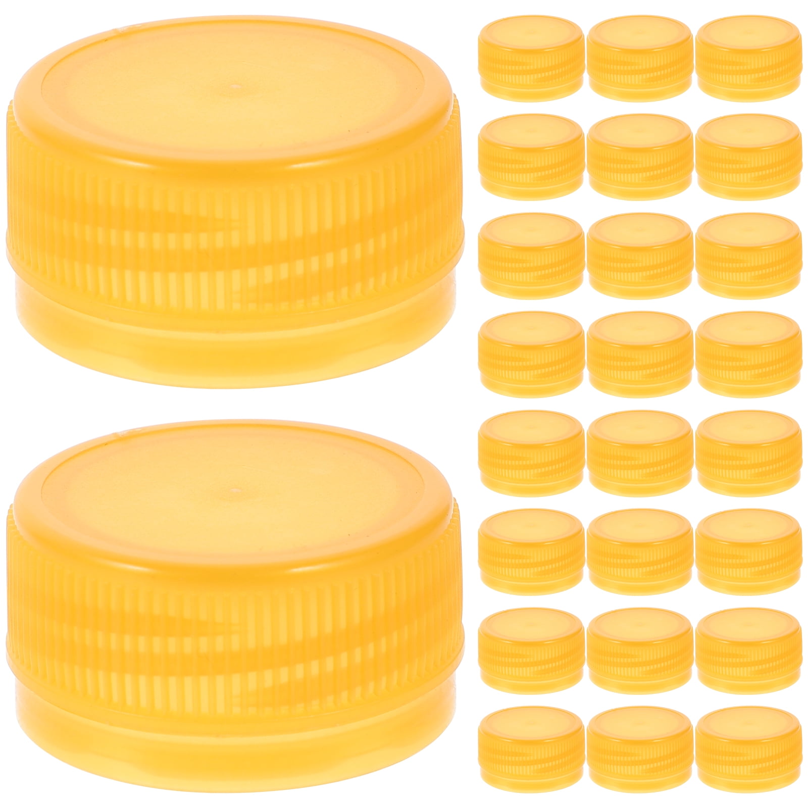 GOOHOCHY 100pcs Golden Plastic Bottle Lids for Crafts and Water Bottles ...