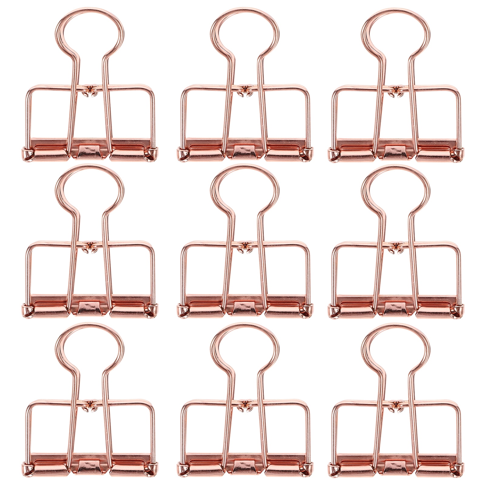 REACHISE 10Pcs Binder Clips Metal Binder Paper Clamps Office Document ...