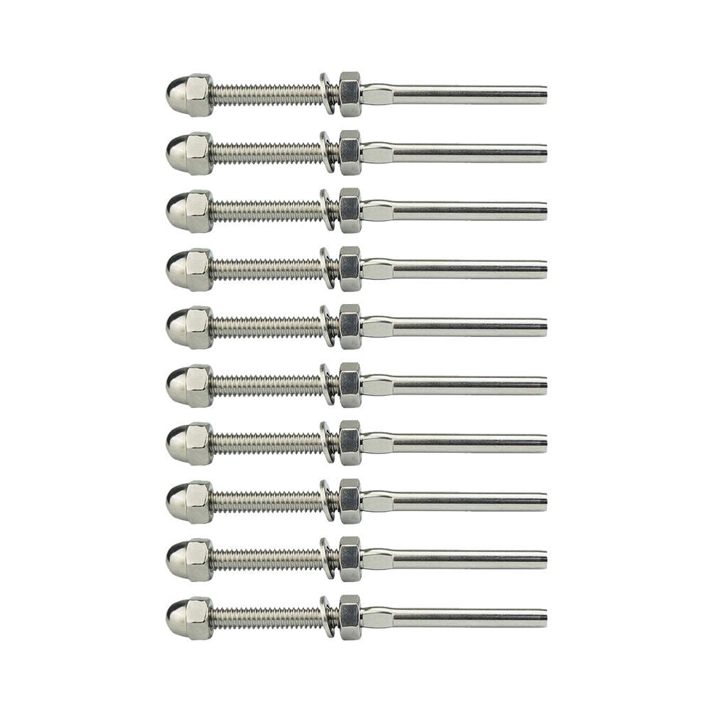 REACHISE 10pcs Cable Railing Swage Threaded Tension End Fitting ...