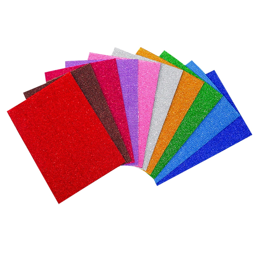 REACHISE 10pcs Kraft Corrugated Glitter Cardstock Sheets for DIY Crafts ...