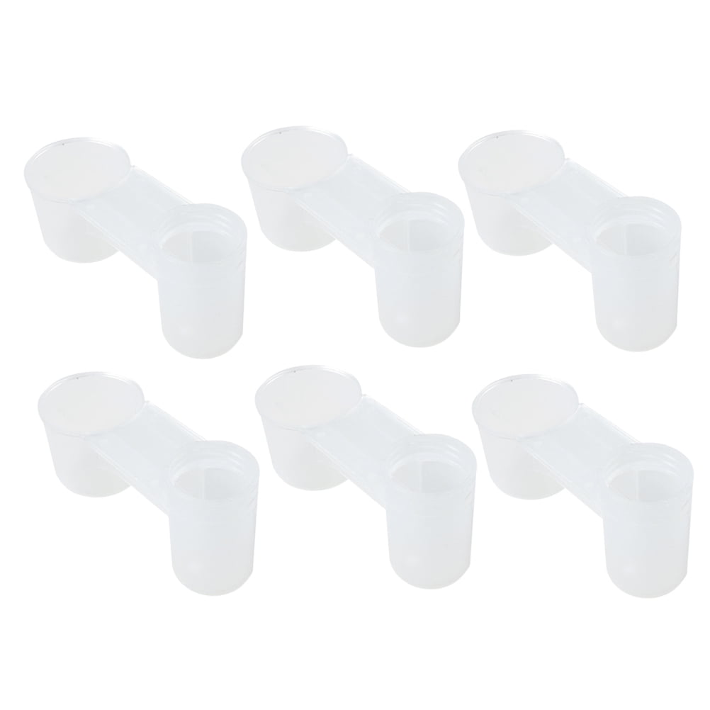 REACHISE 10pcs Plastic Water Bottle Bird Drinker Feeder Cup Chicken ...