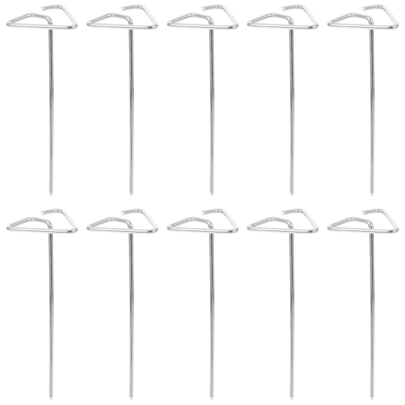 REACHISE 10pcs Standing Barbecue Skewers Stainless Steel Skewers BBQ ...