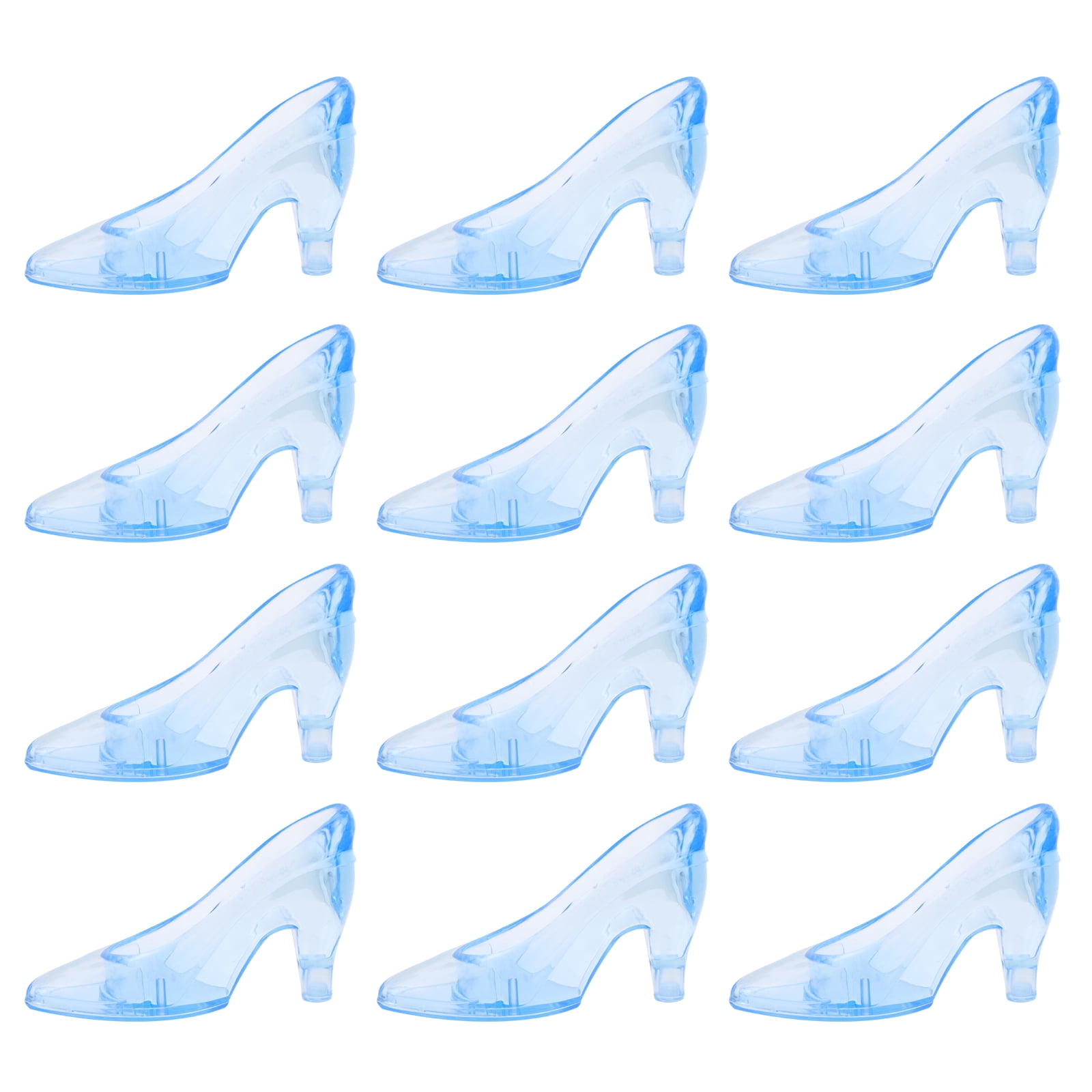 REACHISE 12Pcs Mini Princess Slipper Dollhouse Shoes Ornament DIY Blue ...