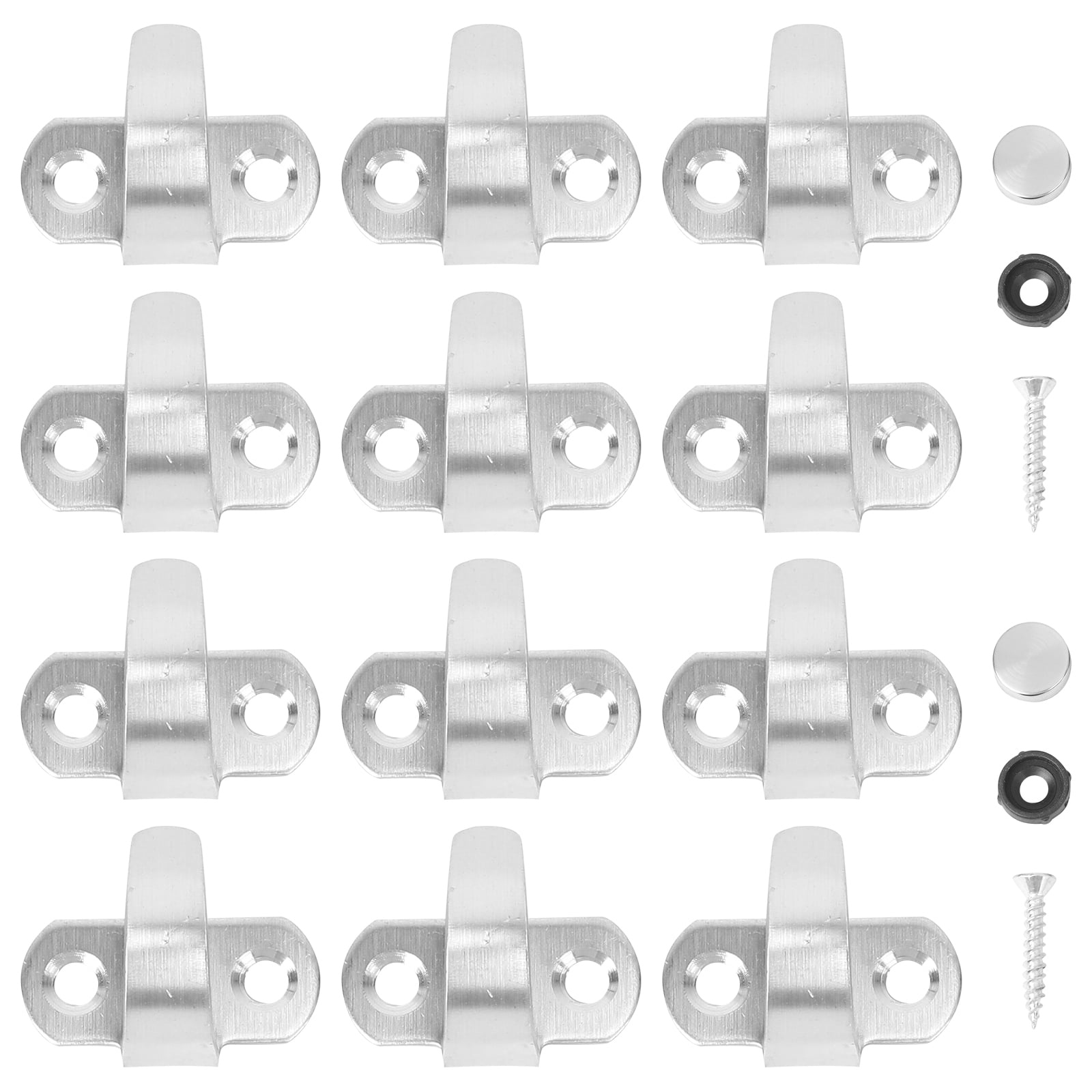 REACHISE 12pcs Overhead Hooks Cabinet Floor Hooks Porch Wardrobe Hook ...
