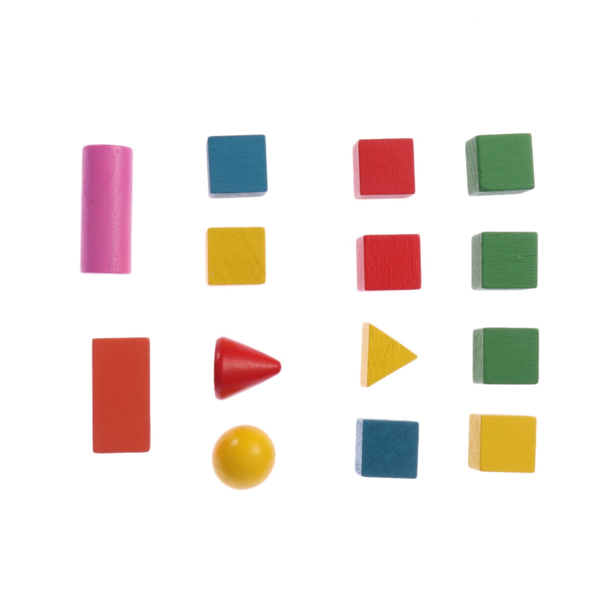 REACHISE 14pcs Wooden Geometry Combination Teaching Aids Children Early ...