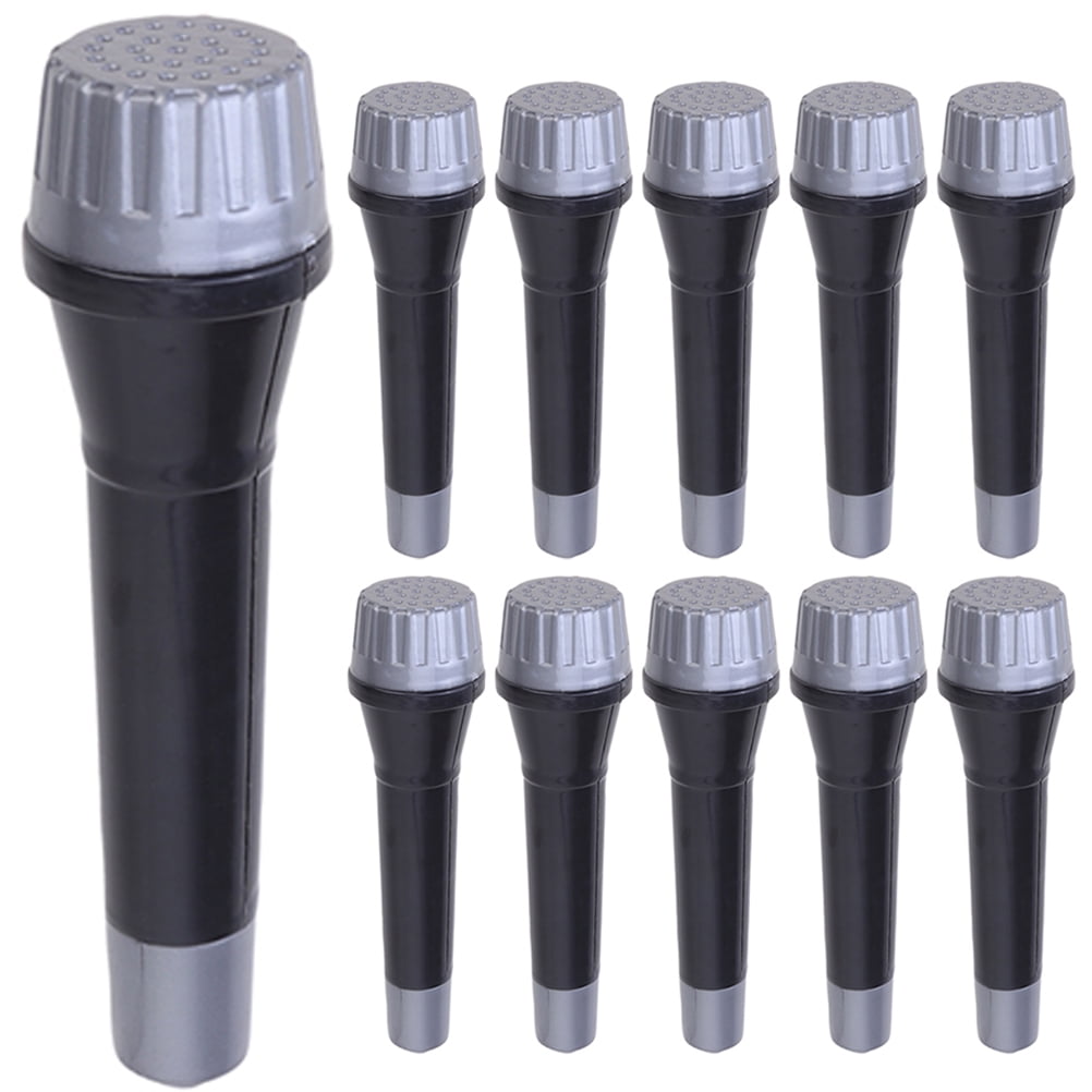 REACHISE 16pcs Fake Microphone Model Prop Pretend Microphone Prop Stage ...