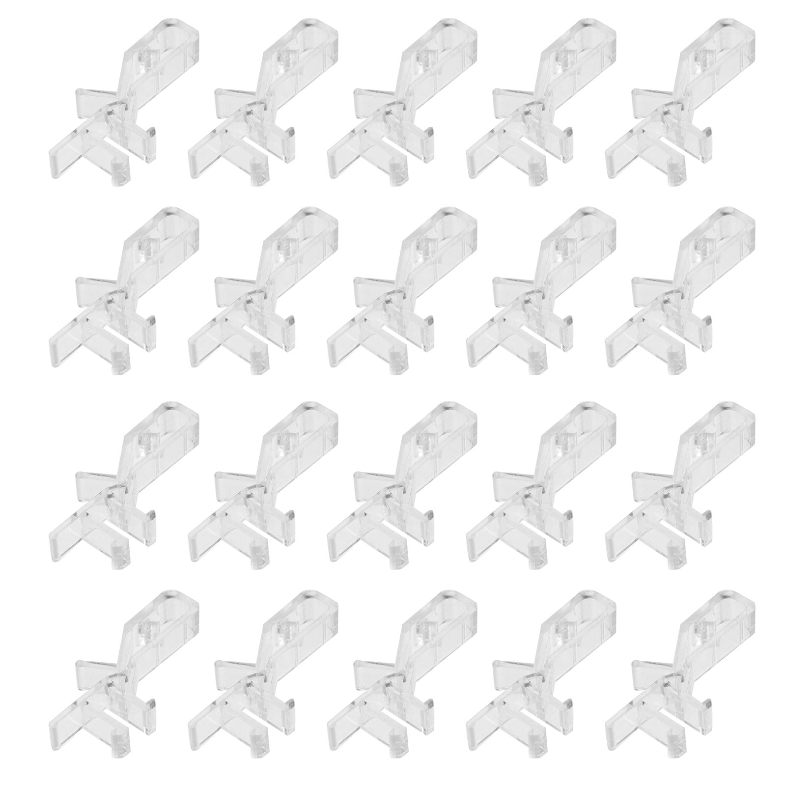 REACHISE 20Pcs Clear Plastic Valance Clips for Window Blinds and ...