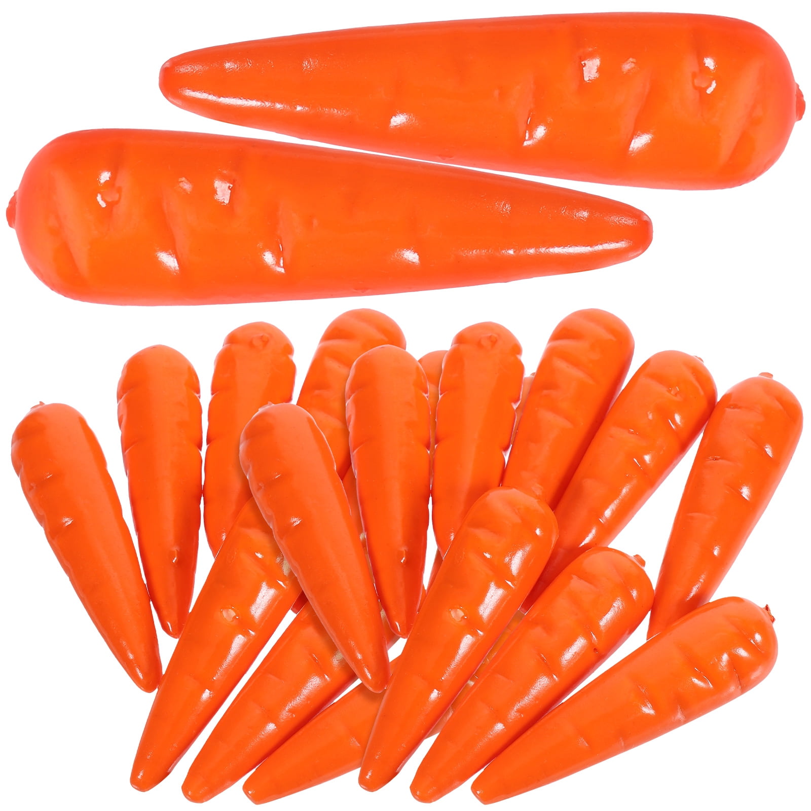 REACHISE 20pcs Artificial Foam Carrots Lifelike Fake Vegetables Model ...