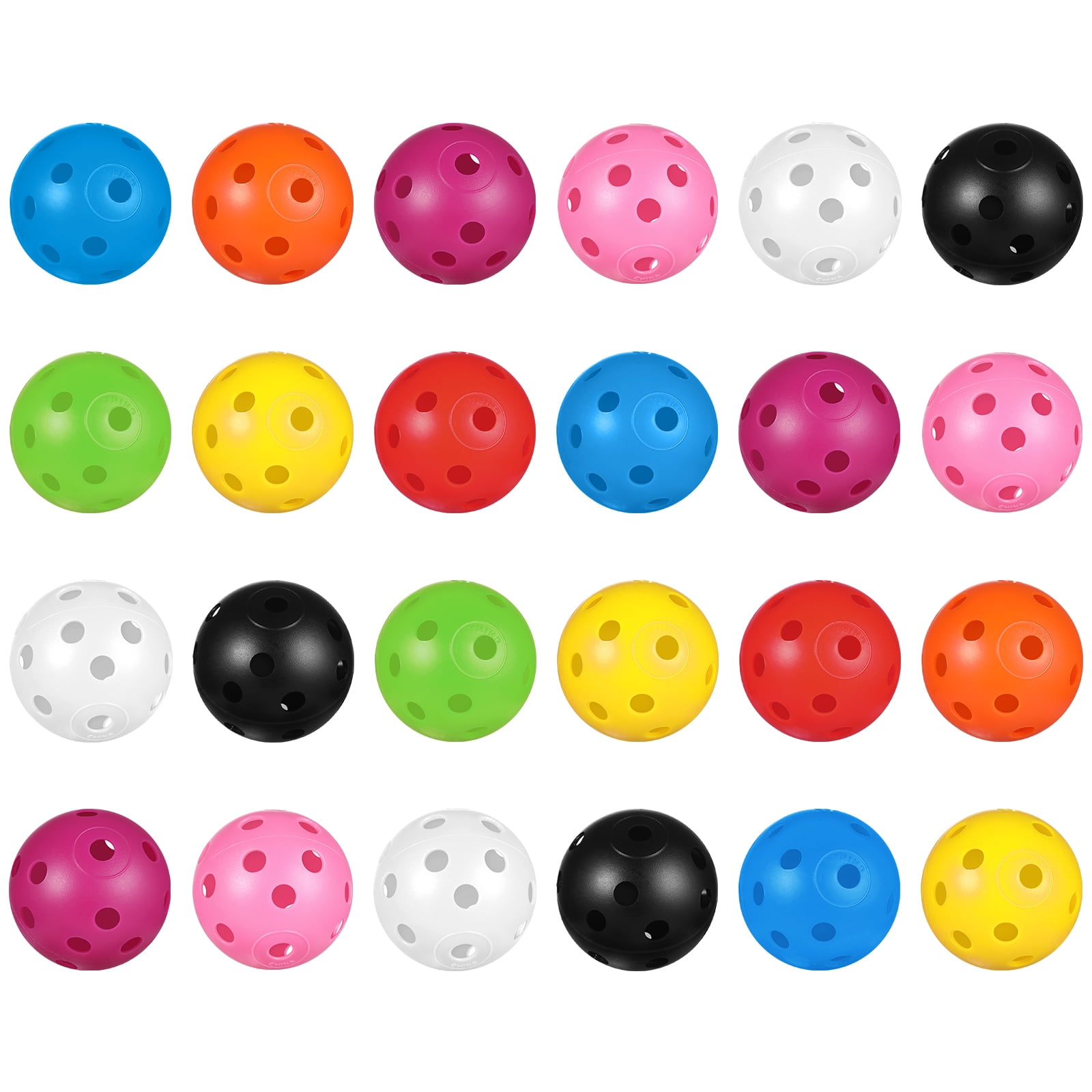 REACHISE 24Pcs Perforated Golf Practice Balls Lightweight Colored for Outdoor & Indoor - Walmart.com