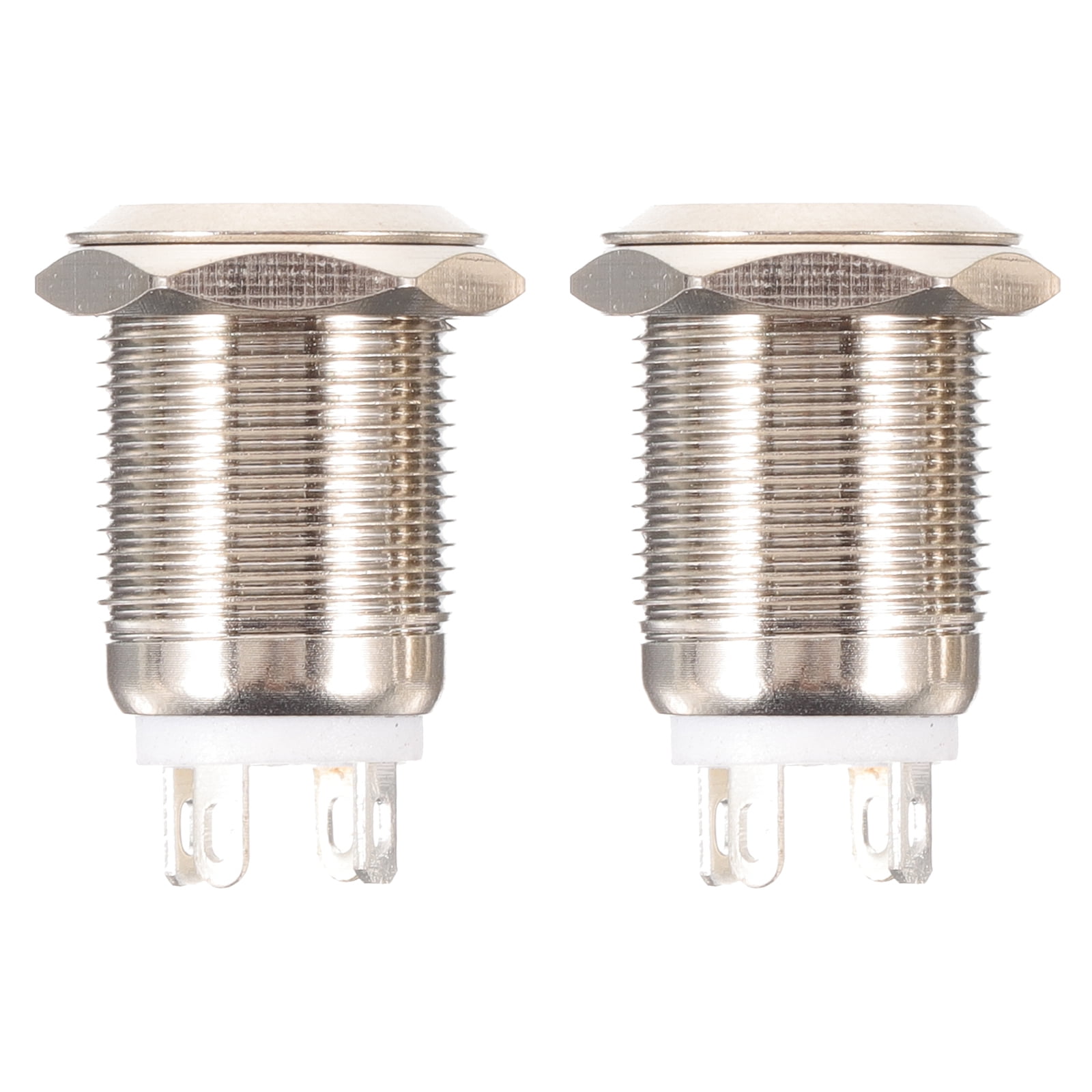 REACHISE 2pcs Door Bell Ringer Button Self-resetting Button Led Light ...