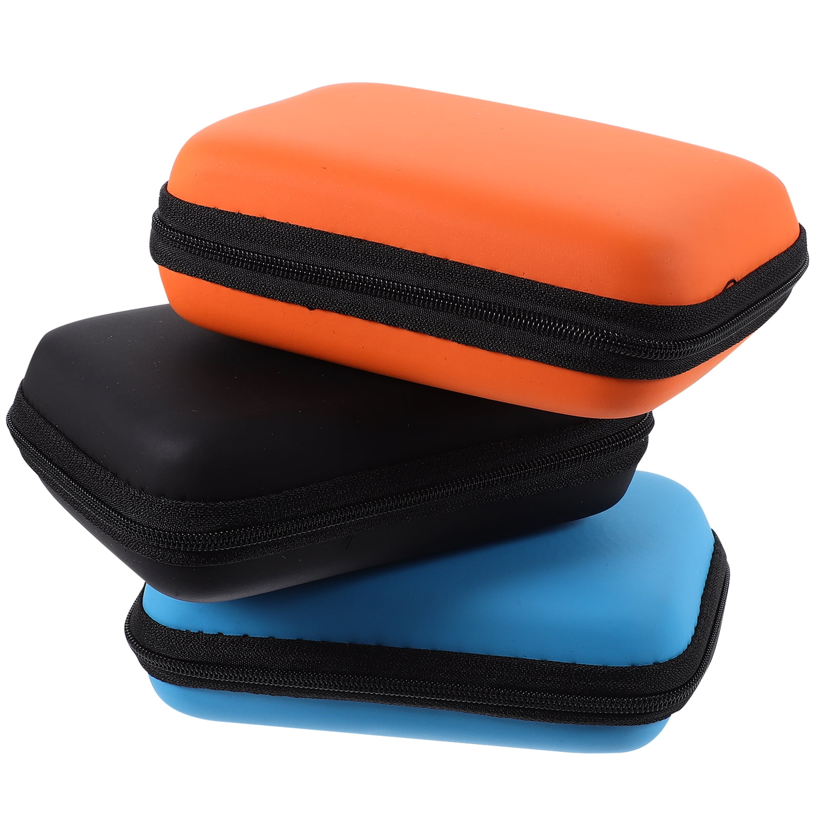 REACHISE 3pcs Portable Hard Drive Case Earbud Organizer Bag Mini Zipper ...