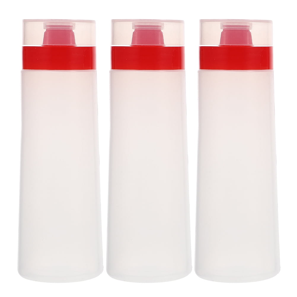 REACHISE 3pcs Sauce Bottle Squeeze Bottle Jam BBQ Sauce Bottle 4 Holes ...