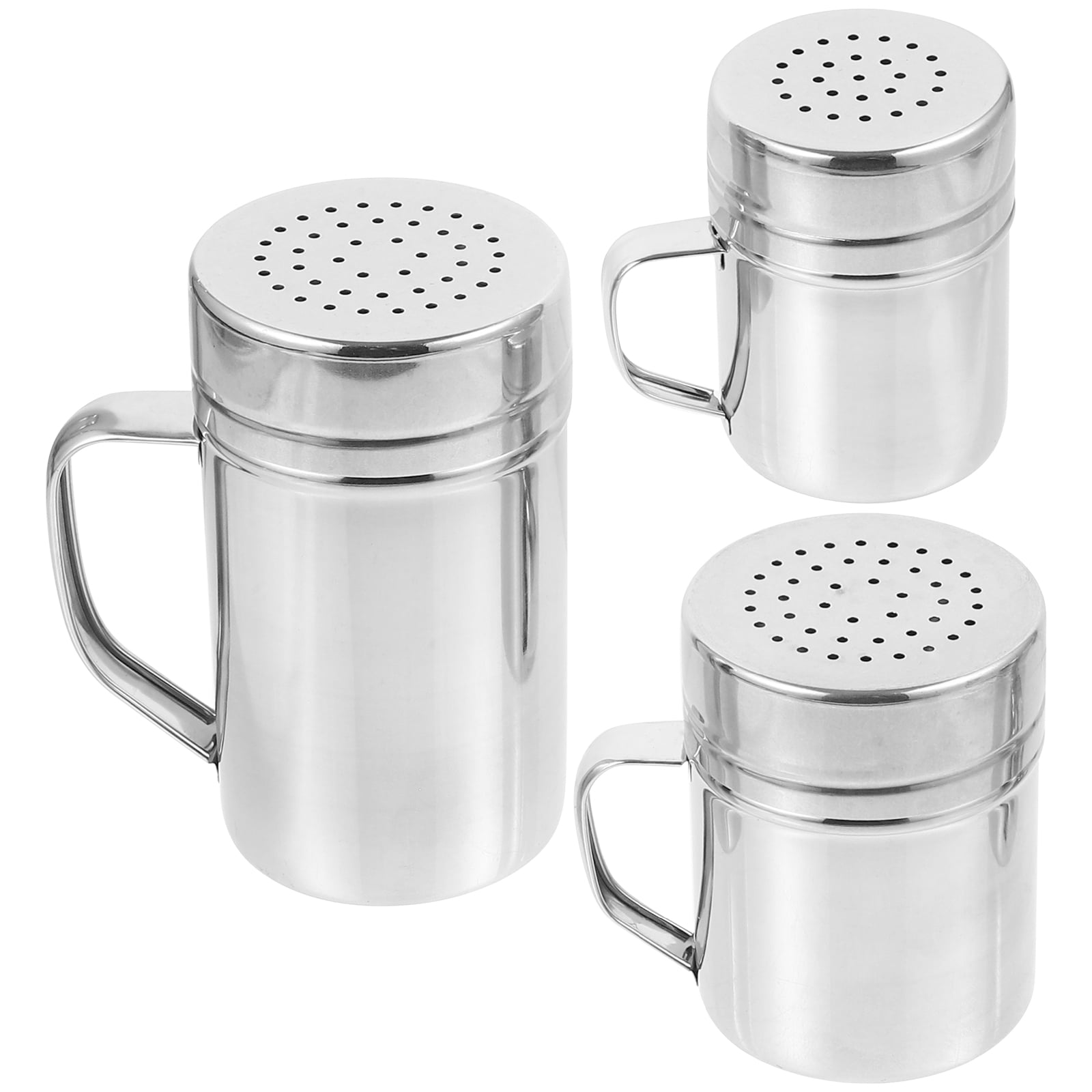 REACHISE 3pcs Stainless Steel Powdered Sugar Shaker Cocoa Flour Shaker ...
