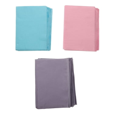 Pruvade Dental Bibs - 125 Pack Adult Disposable Bibs for Dentist ...