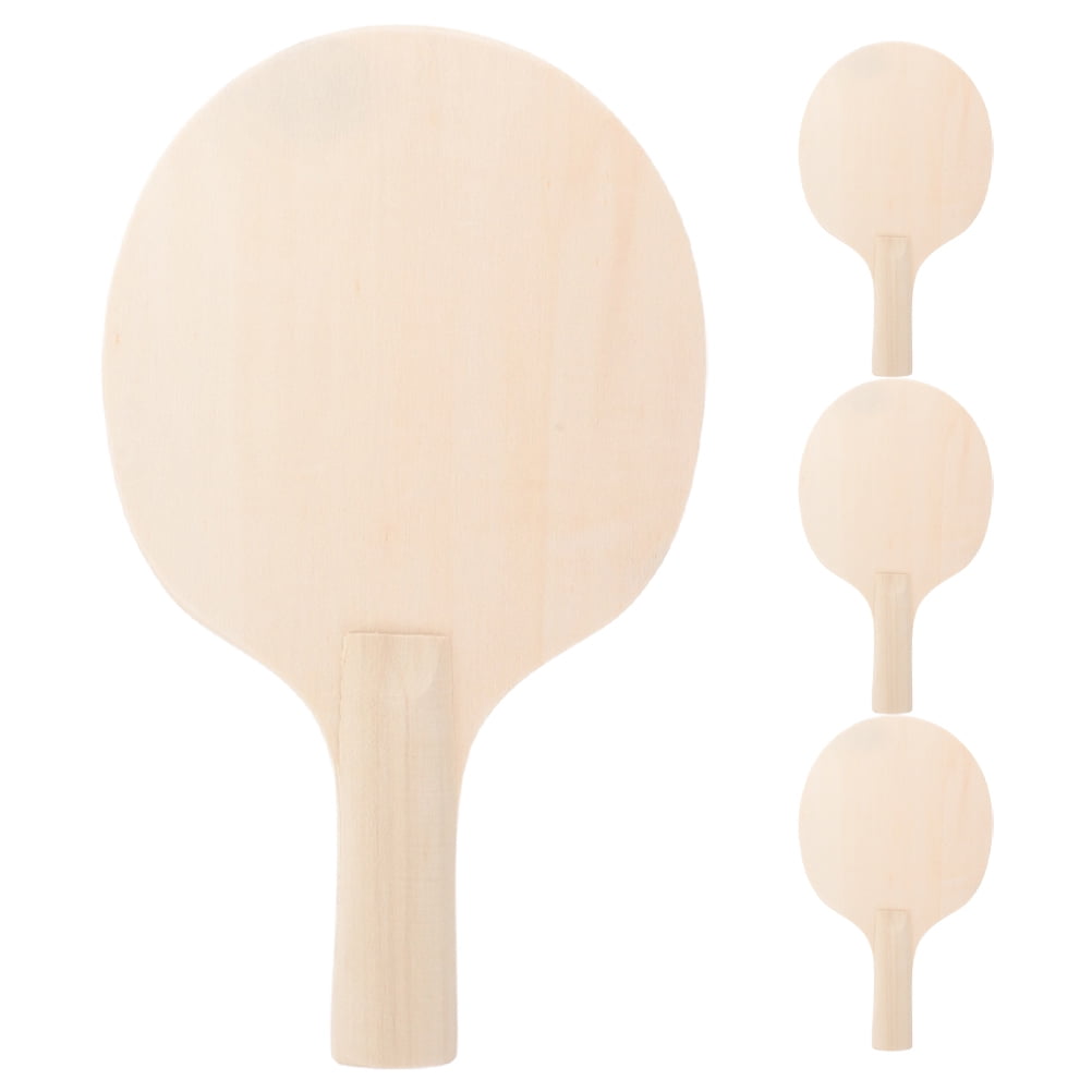 REACHISE 4Pcs DIY Table Tennis Paddle Blanks Unpainted Table Tennis ...