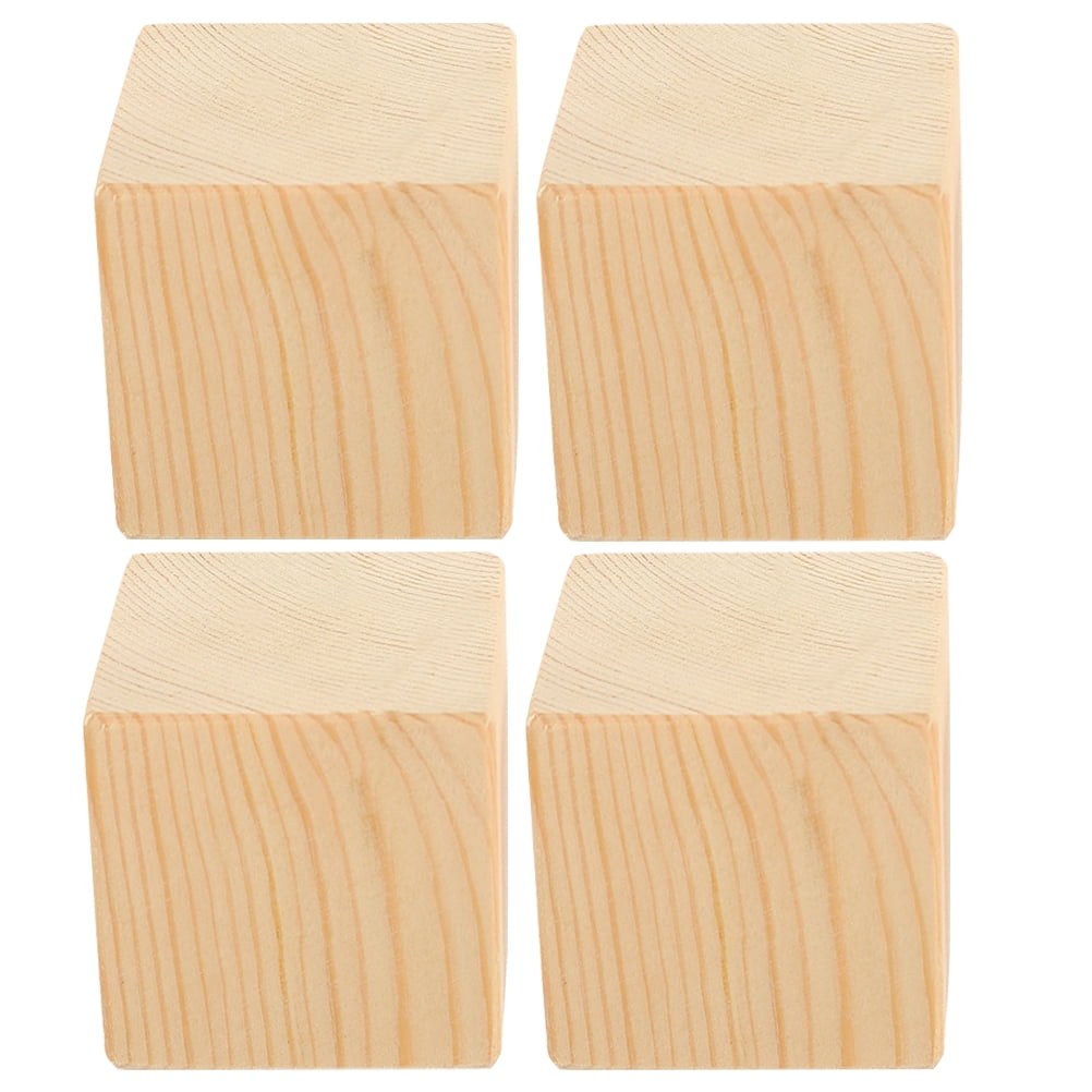 REACHISE 4Pcs Household Furniture Risers Wooden Bed Pads Furniture ...