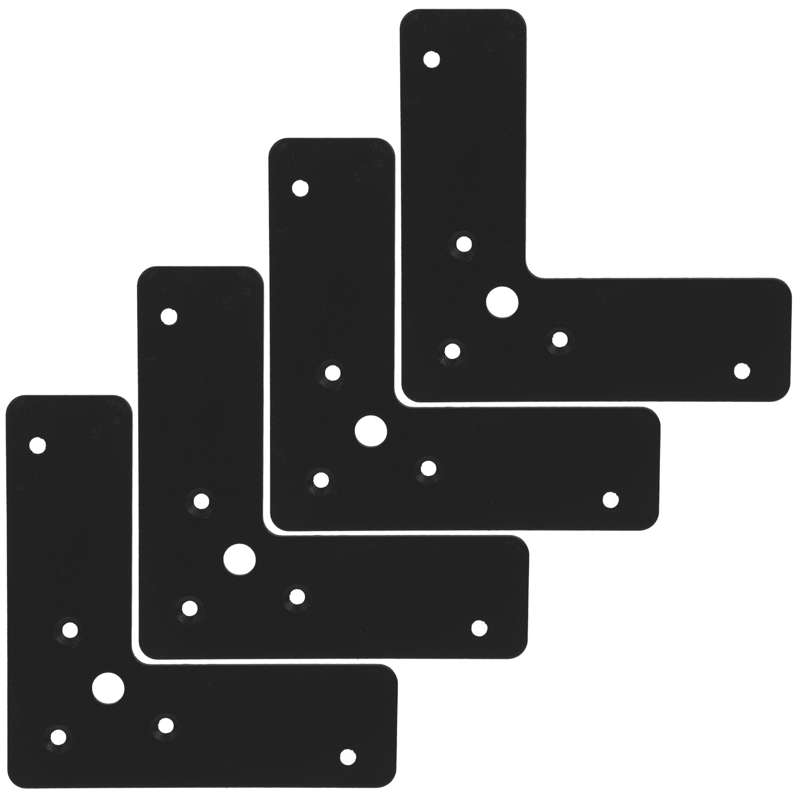 REACHISE 4pcs L Bracket Heavy Duty Flat Angle Bracket 90 Degree Bracket ...