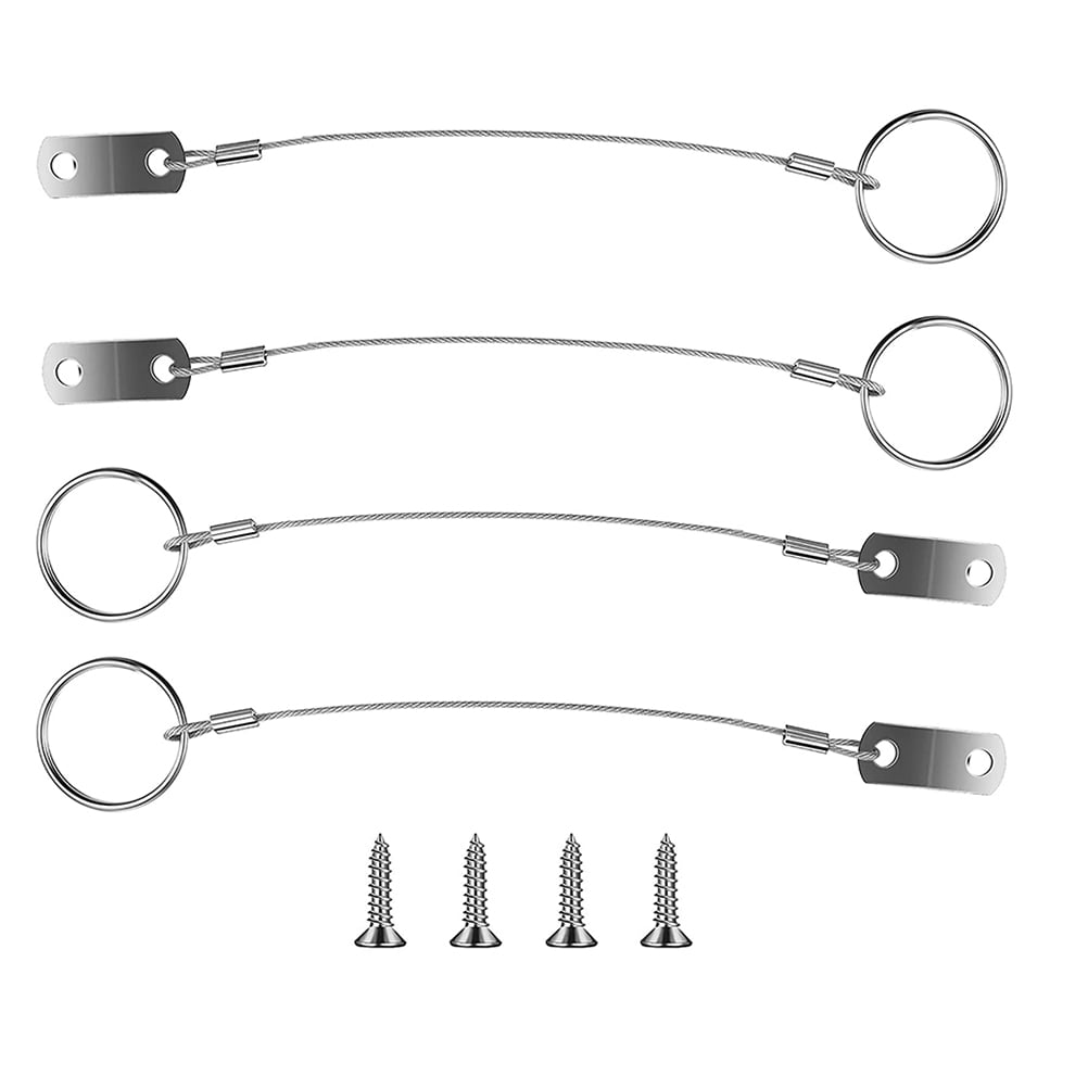 REACHISE 4pcs Stainless Steel Tether Cable Lanyard Cable Tether for ...