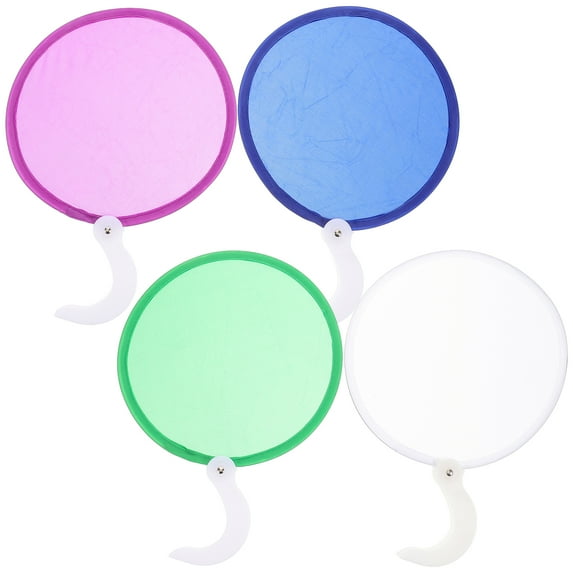 REACHISE 4pcs Unfinished Paper Fans DIY Performance Fans Foldable Fans ...