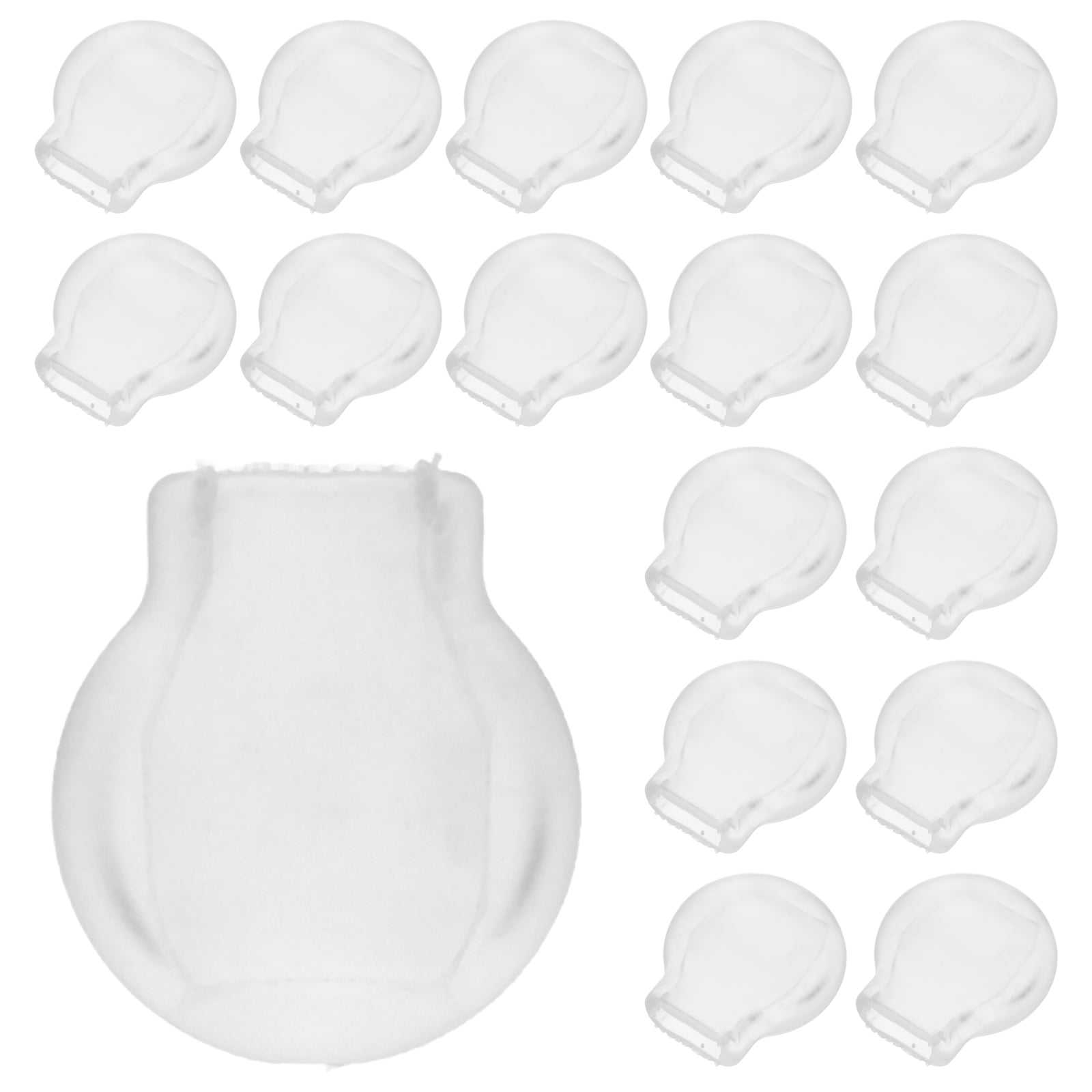 REACHISE 50Pcs Earring Backs Clip Earring Pads DIY Clip On Earring ...