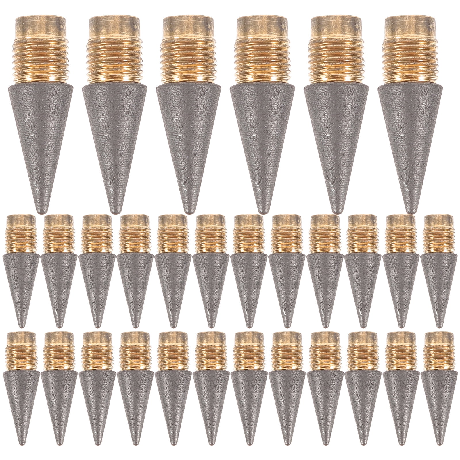 REACHISE 50pcs Replaceable Graphite Nib Metal Inkless Writing Pens ...