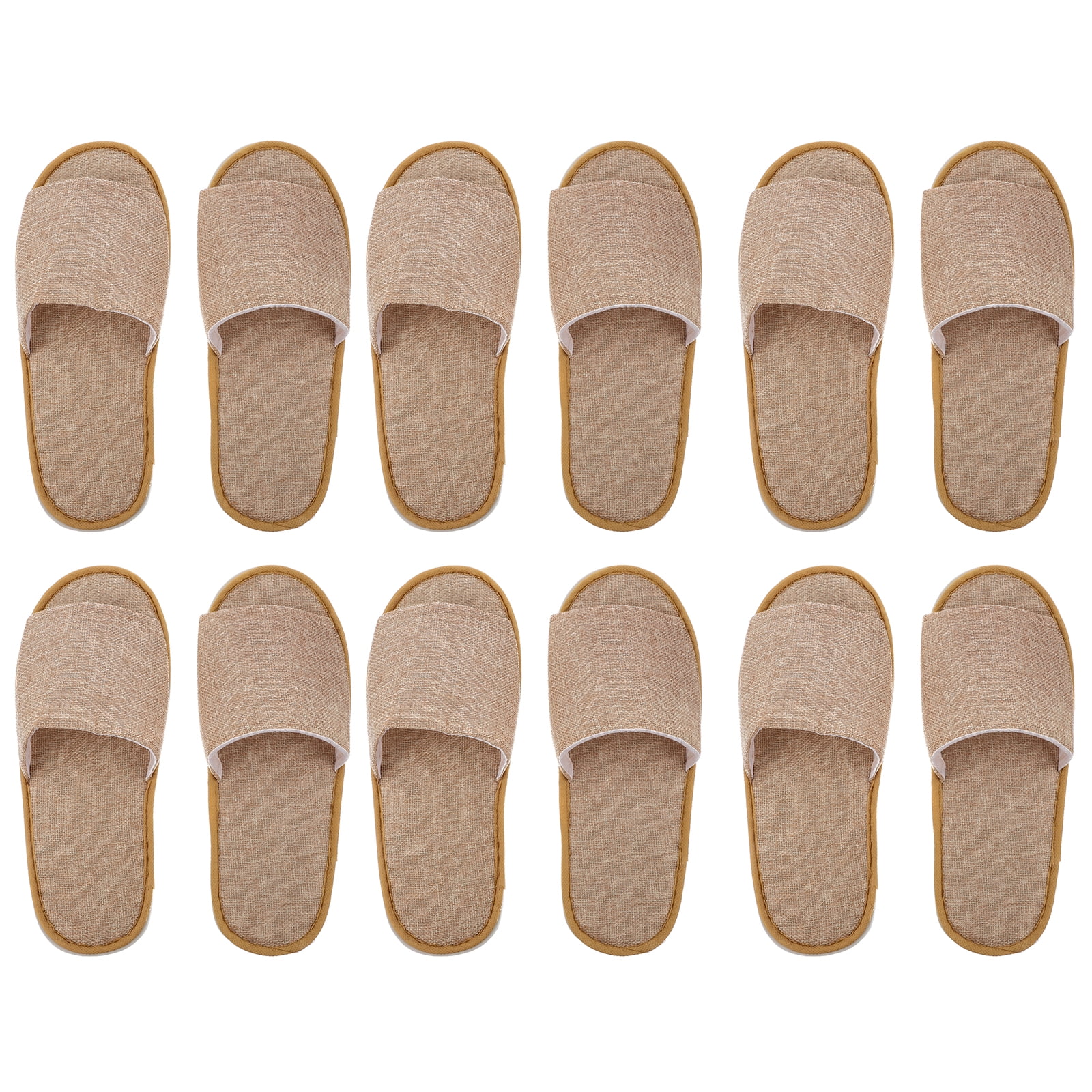 REACHISE 6 Pairs Travel Slippers Portable Disposable Slippers Indoor ...