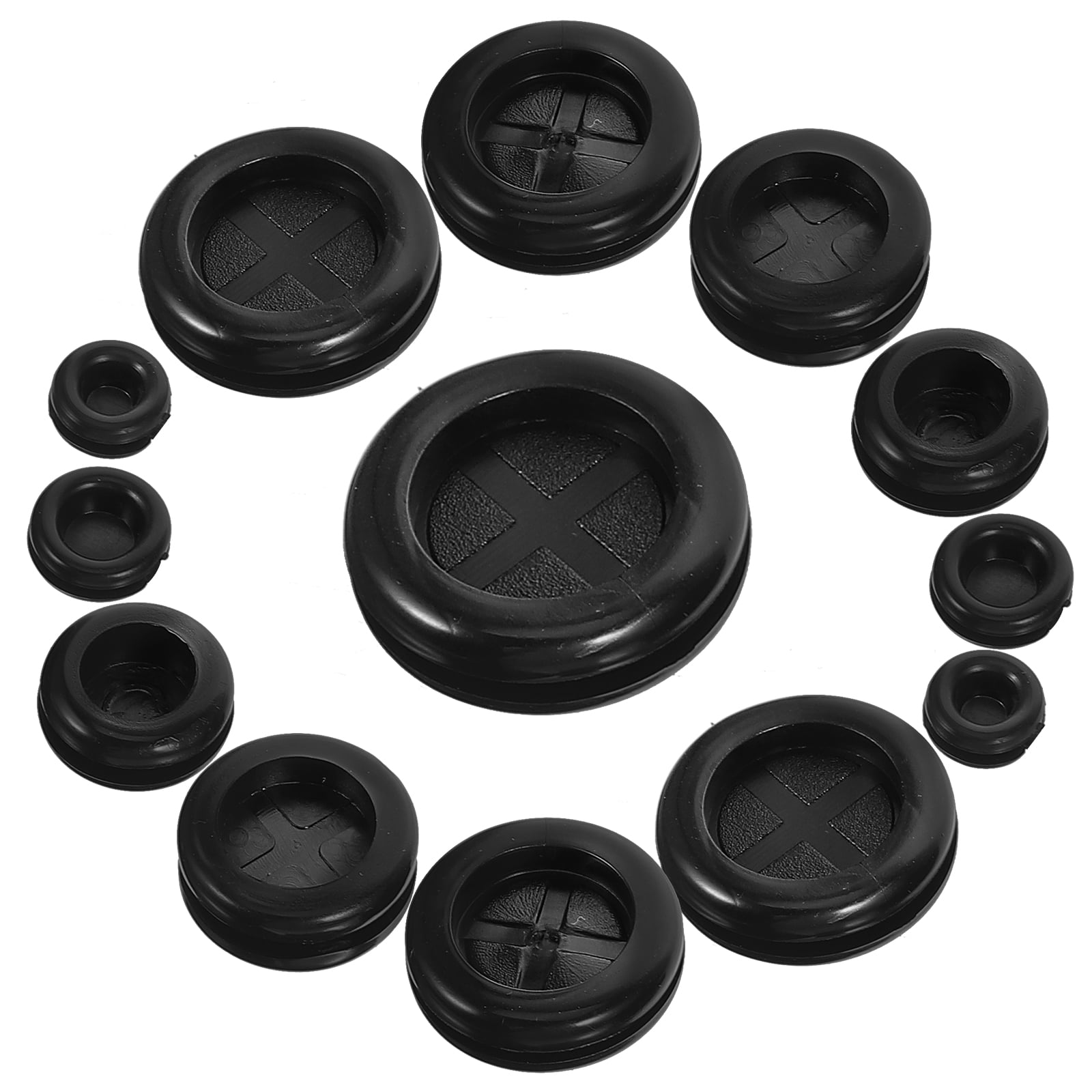 REACHISE 60pcs Rubber Grommets Double Sided Hole Plugs Wire Grommets ...