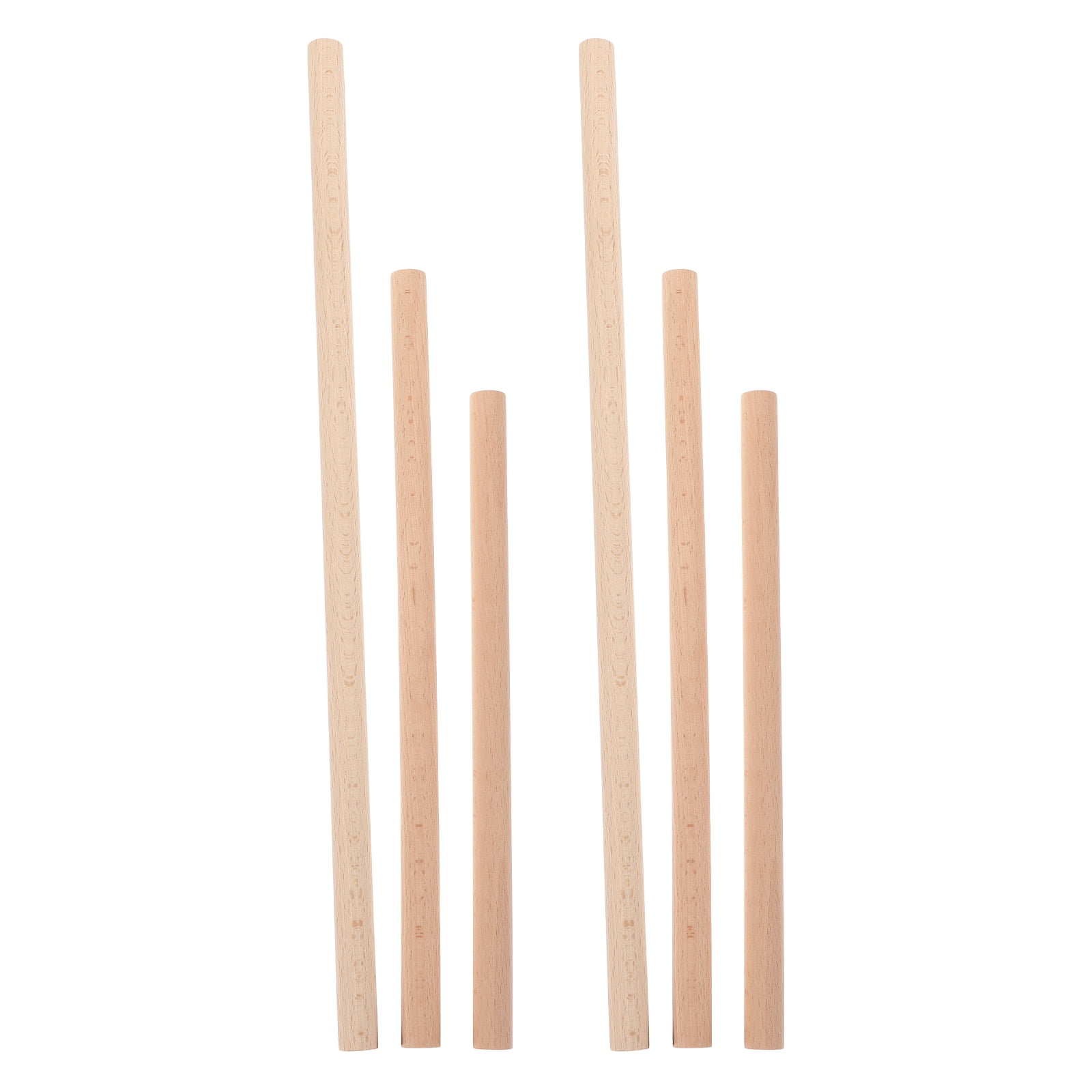 REACHISE 6Pcs Wooden Weaving Sticks Braiding Tapestry Knitting Macrame ...