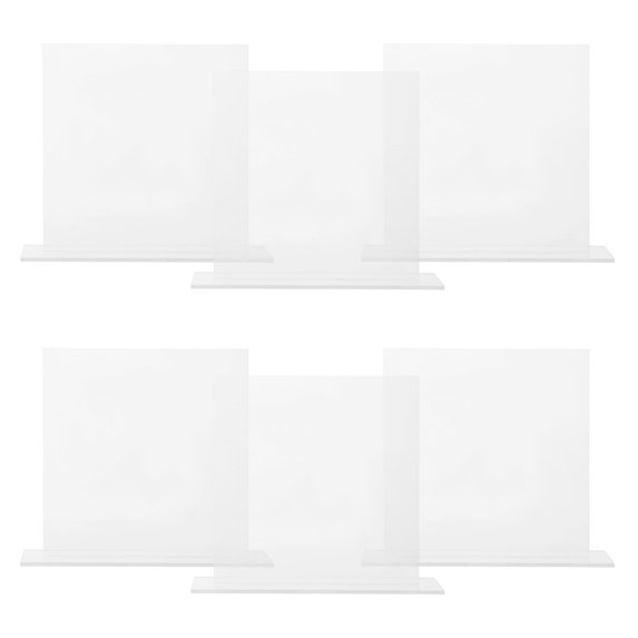REACHISE 6pcs Blank Square Table Signs Wedding Seating Display Sign ...