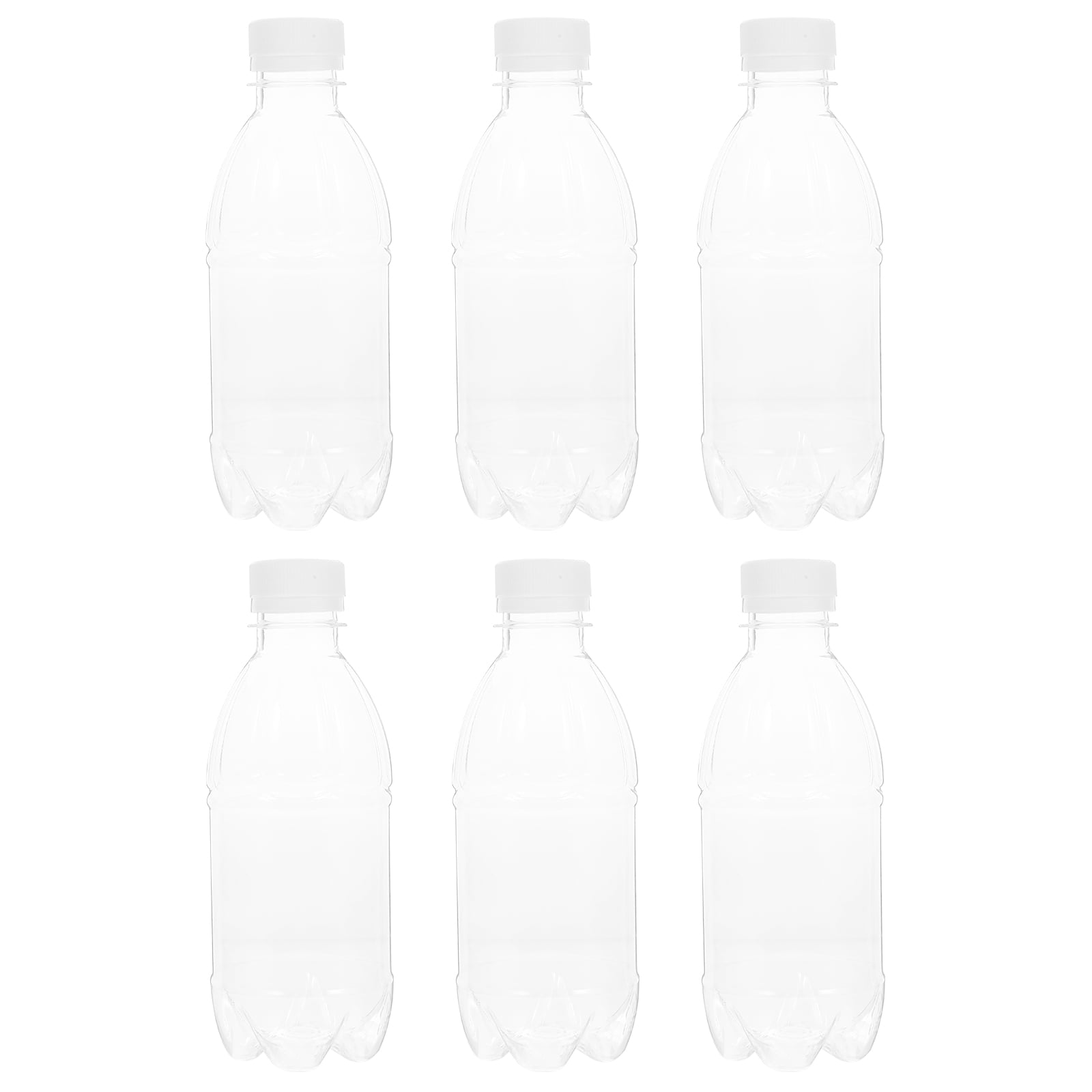 REACHISE 6pcs Clear Milk Bottles Empty Juice Bottles Clear Homemade ...