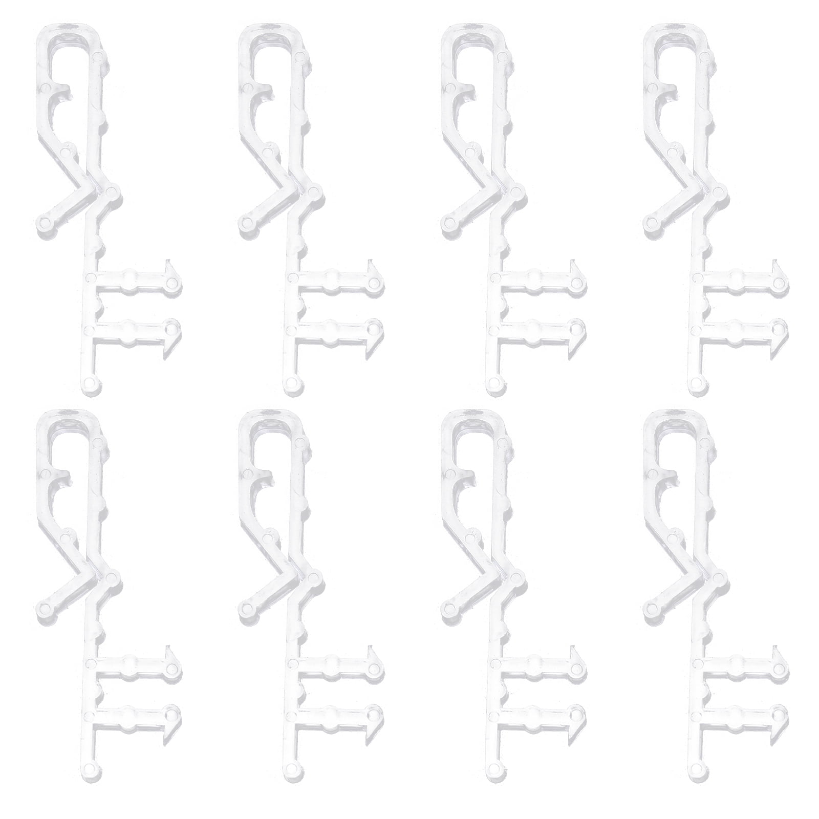 GOOHOCHY White Valance Clips for Curtain Installation with PP Material ...