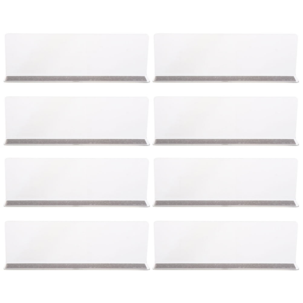REACHISE 8pcs Shelf Dividers Magnetic Plastic Shelf Dividers L Shape ...
