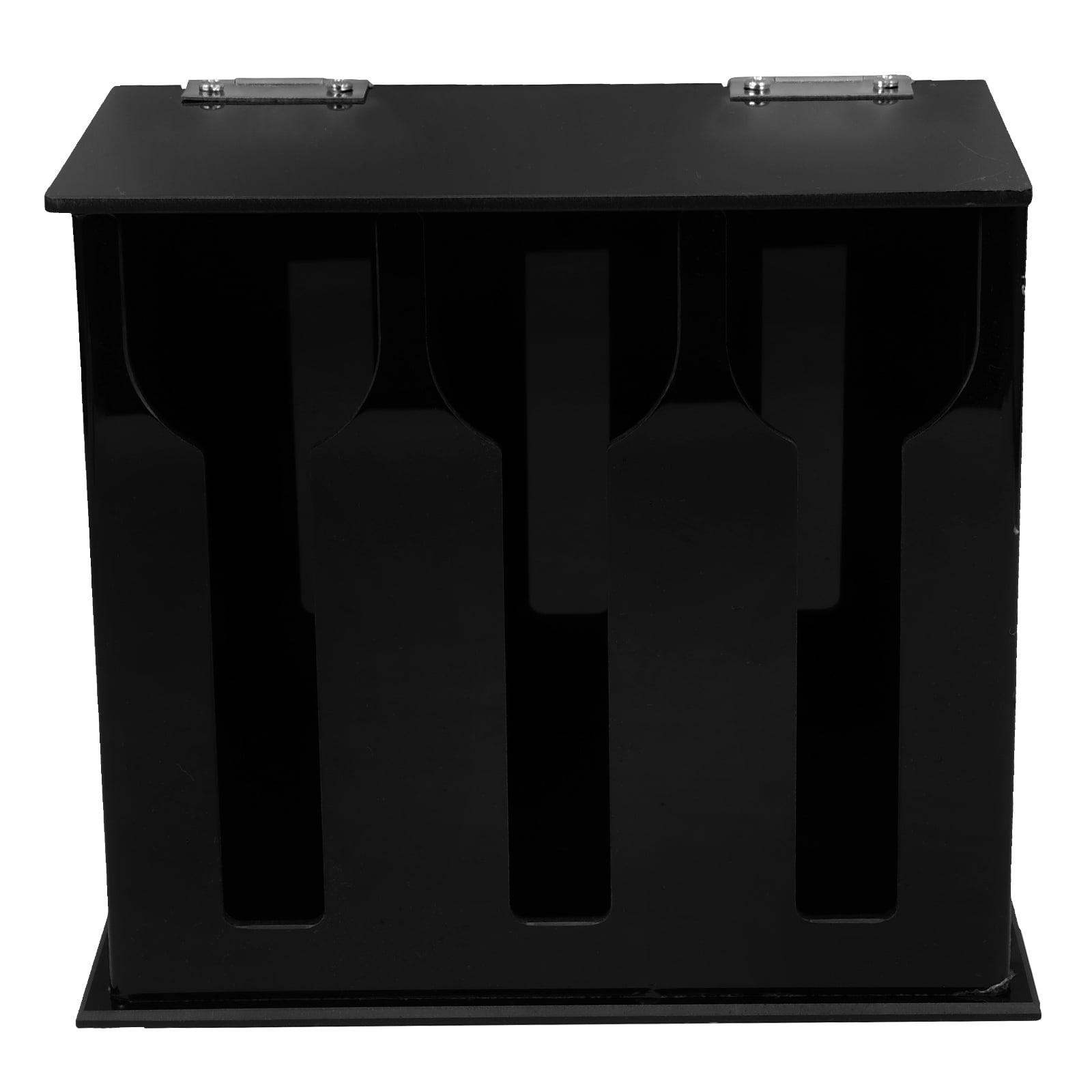 REACHISE Acrylic Utensil Dispenser Cutlery Organizer 3-compartment ...