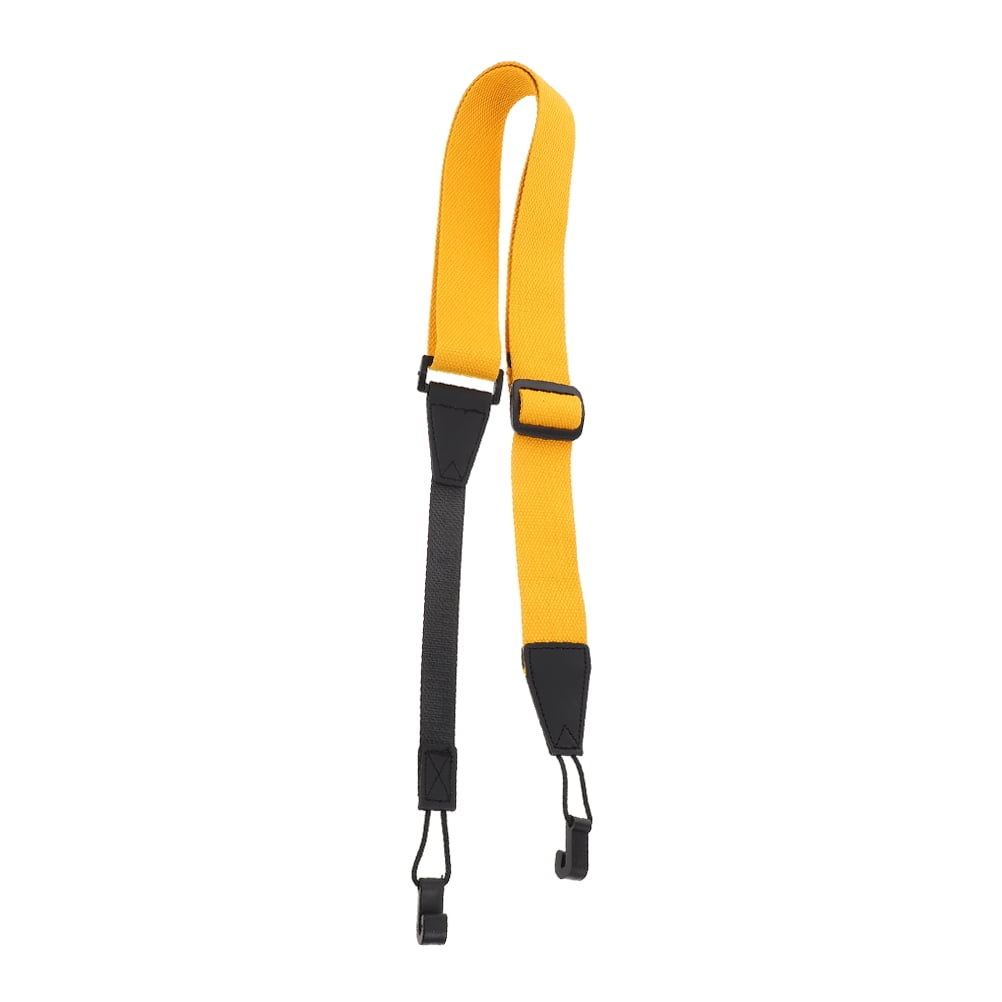 REACHISE Yellow Adjustable Ukulele Strap with Double J Hooks for ...