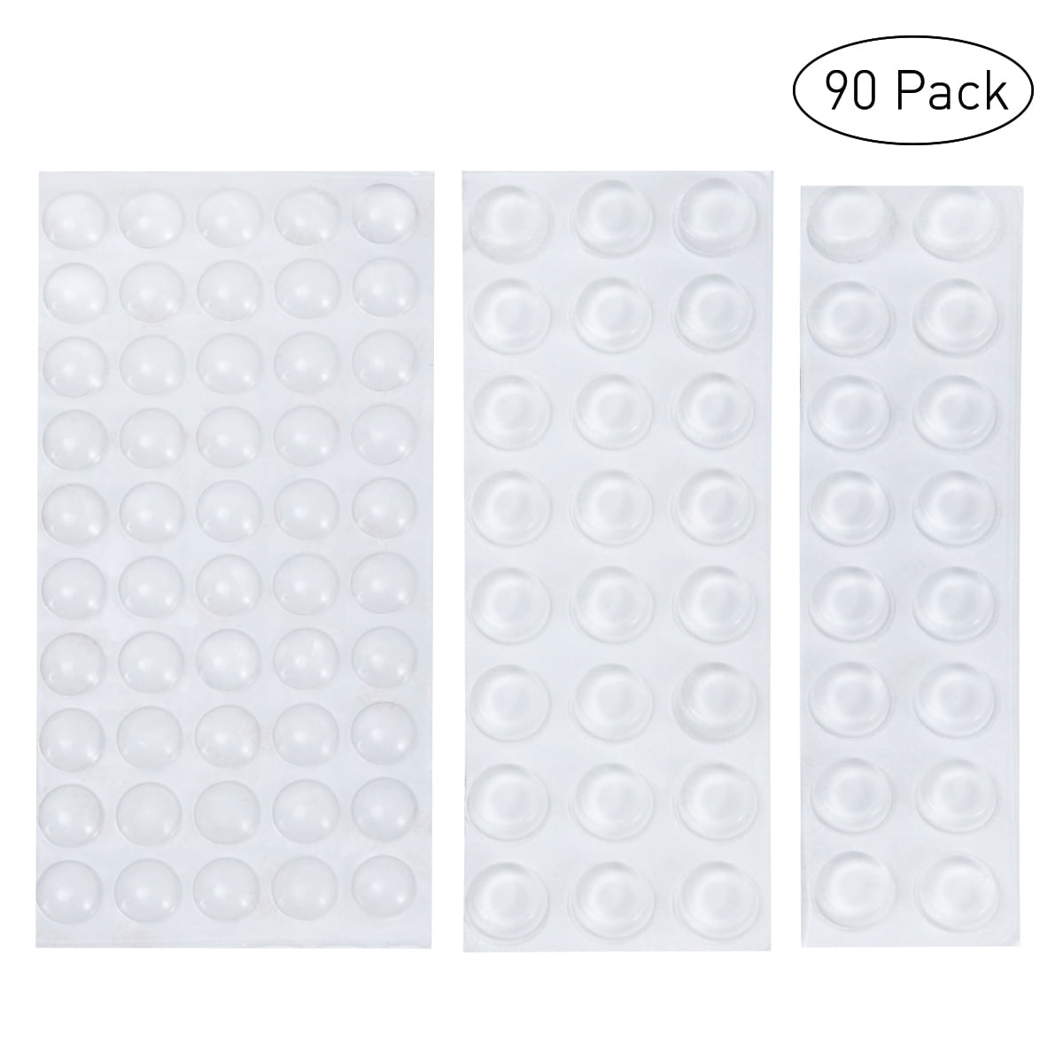 REACHISE BESTOMZ 90pcs Clear Surface Adhesive Bumpers Pads Prevent ...