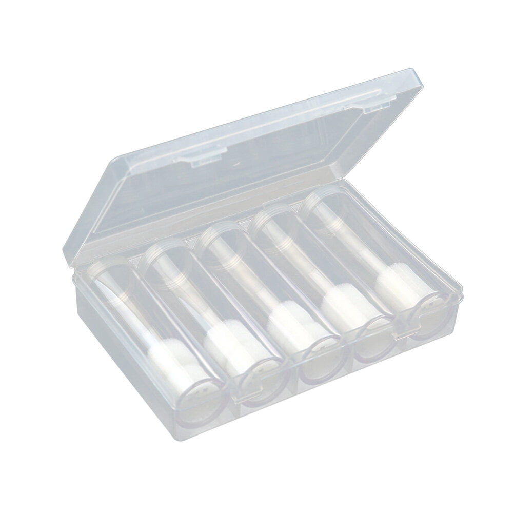 REACHISE Clear Plastic Coin Storage Tubes with Box - 6pcs - Walmart.com