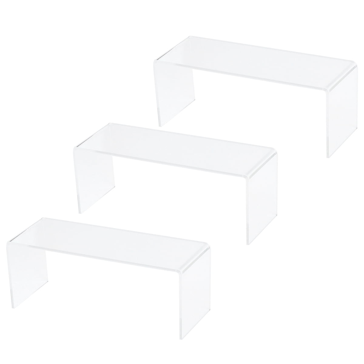 REACHISE Door Shoe Rack 3PCS Transparent Riser Shelf U Shaped Riser ...