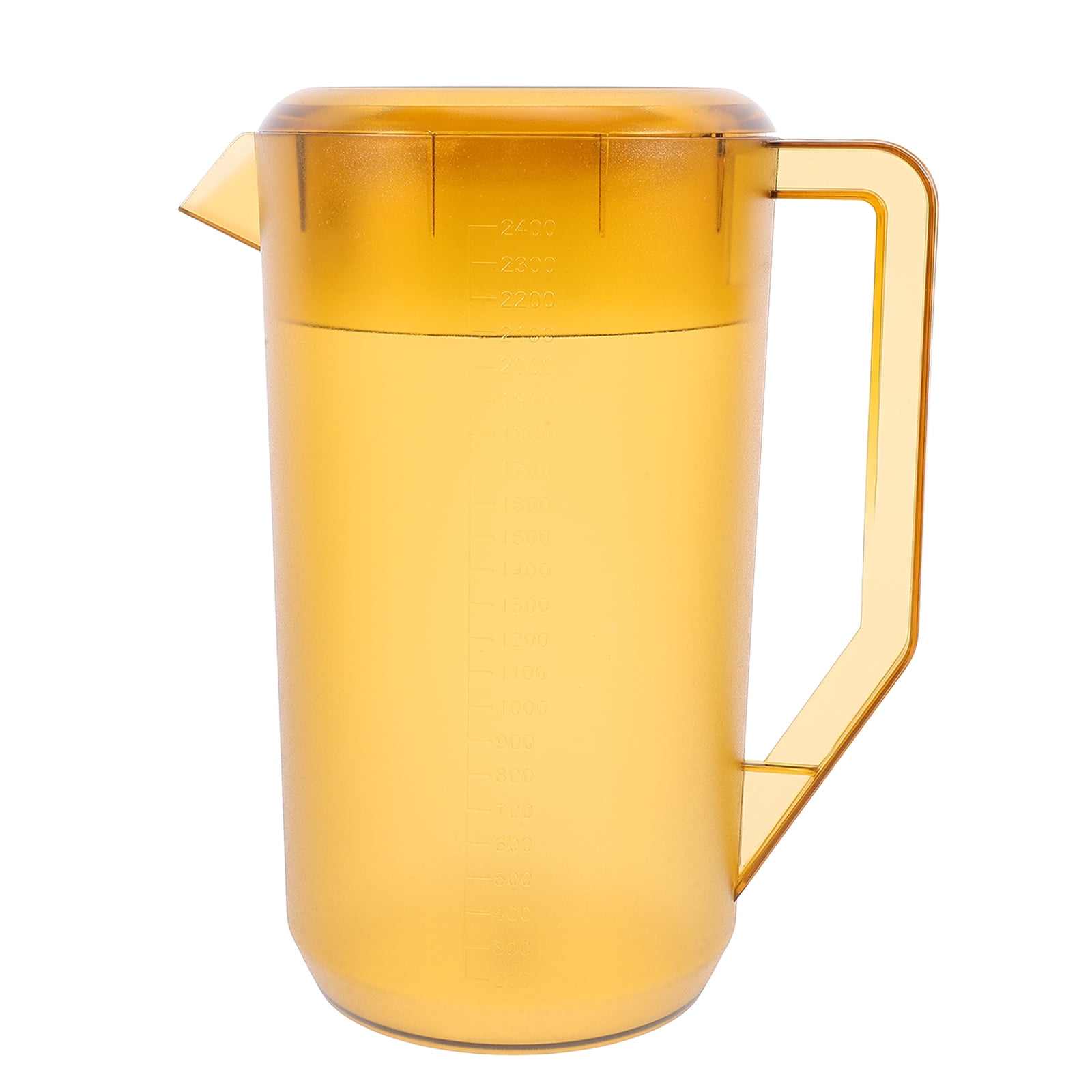 REACHISE Large Capacity Plastic Cold Water Pitcher with Lid Measuring ...