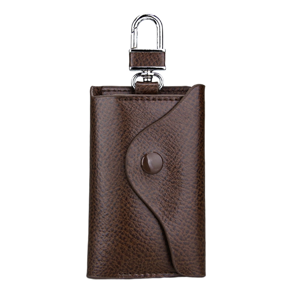 REACHISE Leather Car Key Pouch Storage Bag Hanging Waist Key Case ...
